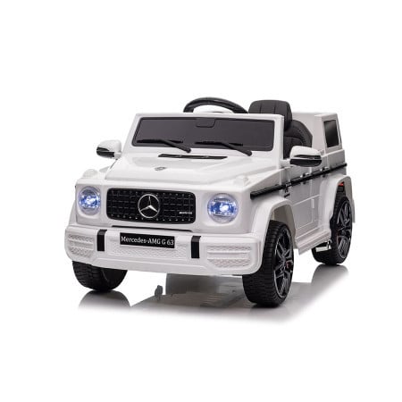 Dečiji automobil na akumulator -Mercedes AMG G63L - Beli Kožno Sedište
