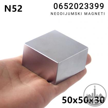 50x50x30mm N52 Neodijumski Bolk Magneti