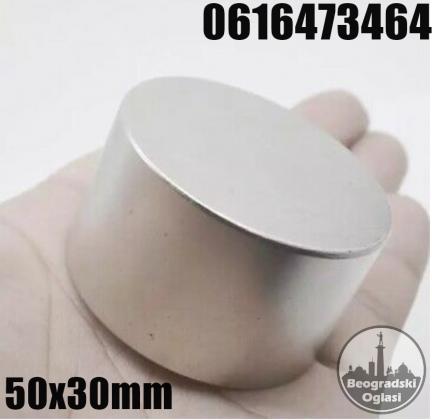Okrugli Neodijumski Magneti N52 50x30 mm