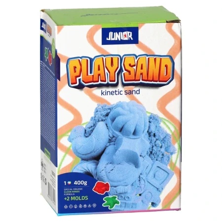 Junior play sand kinetički pesak sa kalupima 400g - odaberite boju plava ( 130743 )