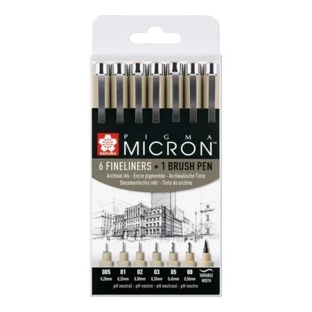 Royal Talens pigma micron liner set black 7k ( 672082 )