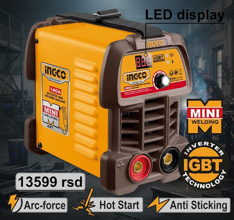 Ingco Inverter aparat za varenje 140A ING-MMA14049E