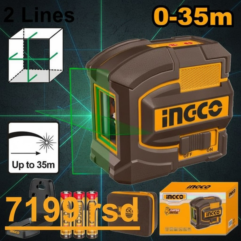 Ingco Linijski laser sa ukrštene linije HLL156601