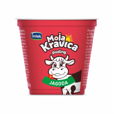 SVEŽI PUDING MOJA KRAVICA JAGODA 125G