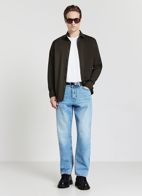 Plain shirt Vojnička zelena