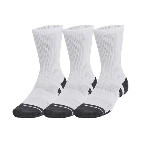 KIDS' PERFORMANCE TECH 3-PACK CREW SOCKS 'WHITE'