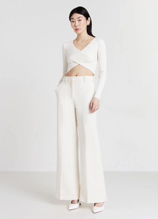 CROSS-OVER RIBBED JUMPER BELA VUNA