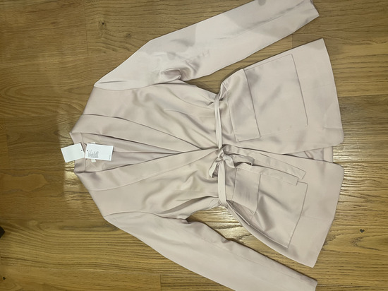 H&M sako od satena bebi roze boje