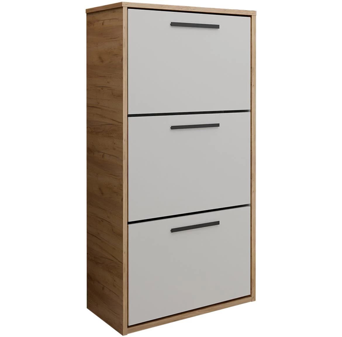 Asper ormaric za cipele 3vrata viseci 59x24x114,6 natur/beli