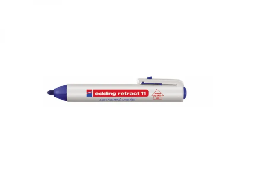 Permanent marker E-11 Retract 1,5-3mm Edding plava 08M11E