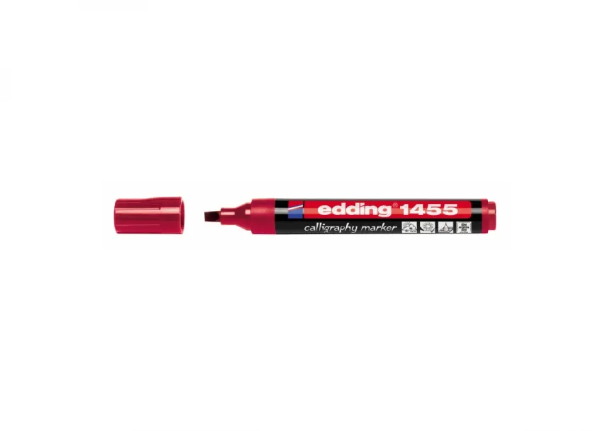Permanent kaligrafski marker E-1455 1-5mm Edding crvena 08M1455D