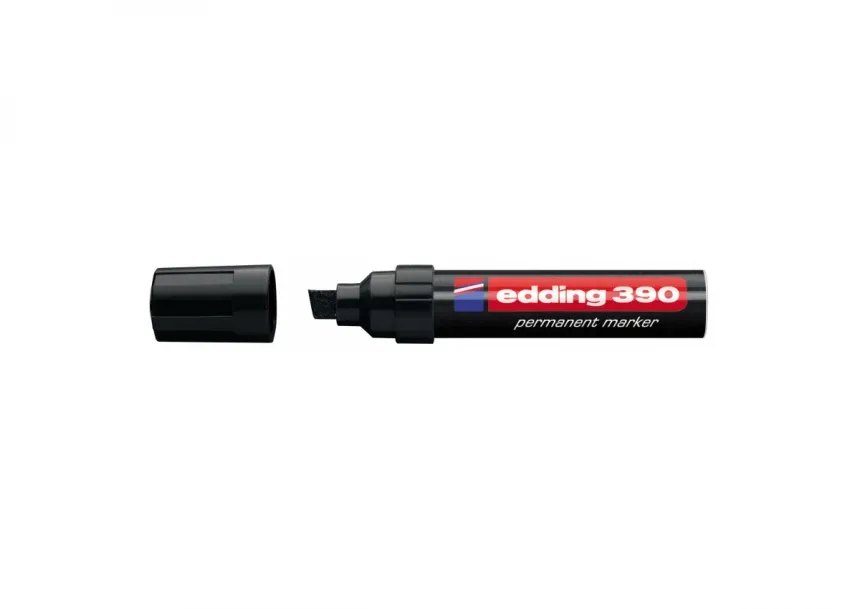 Marker permanent 390 4-12mm, deblji, kosi vrh Edding crna 08M390B