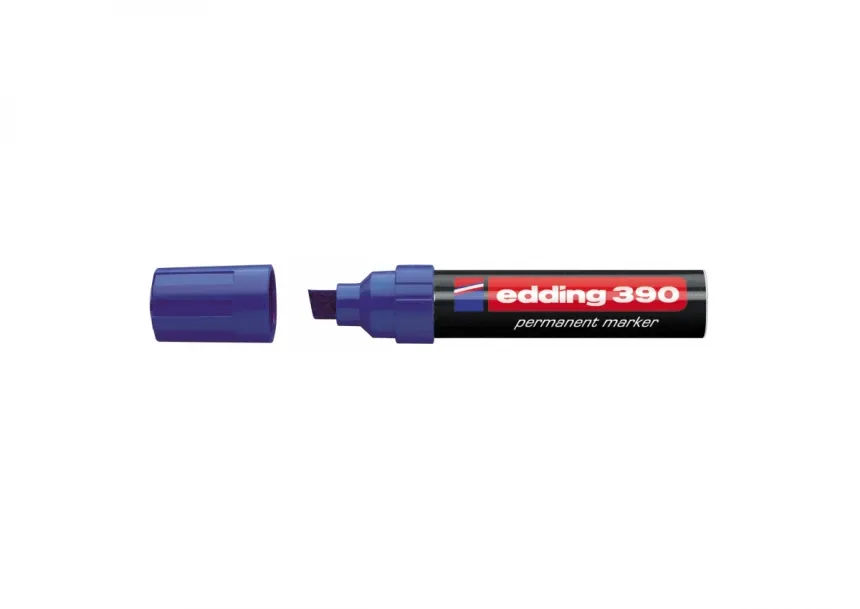 Marker permanent 390 4-12mm, deblji, kosi vrh Edding plava 08M390E