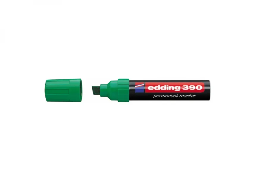 Marker permanent 390 4-12mm, deblji, kosi vrh Edding zelena 08M390F
