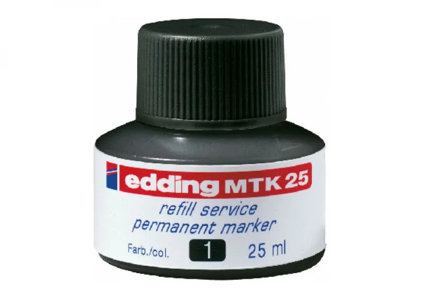 Refil za permanent markere E-MTK 25, 25ml Edding crna 08MM01B