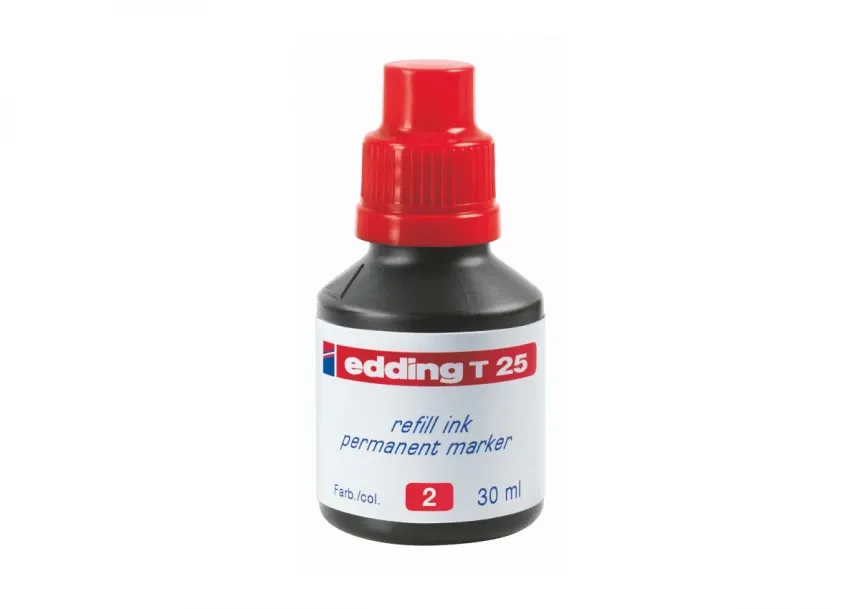 Refil za markere E-T25, 30ml Edding crvena 08MM09D