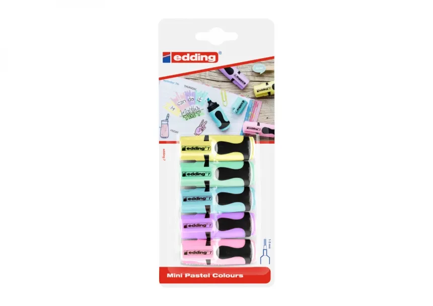 Mini signiri Edding E-7 Pastel u blisteru 1/5 Edding sortirano 08SG08Q5