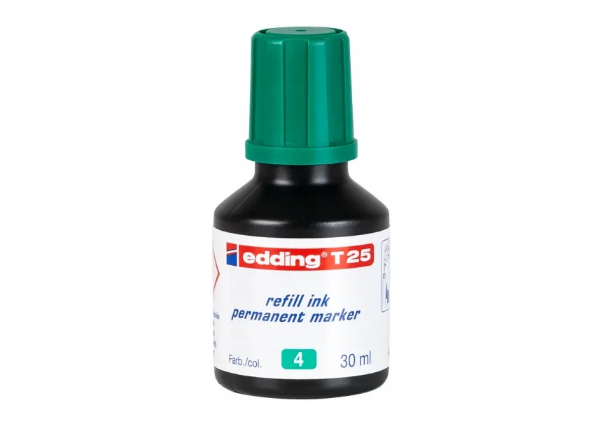 Refil za markere E-T25, 30ml Edding zelena 08MM09F