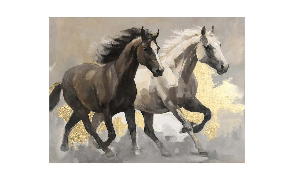 Slika s okvirom Horses 80x100cm