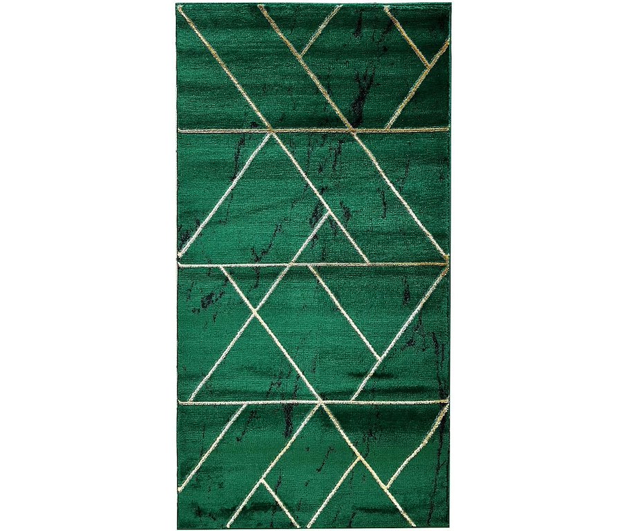 Tepih Art Deco Domino 80 x 150 cm zeleni