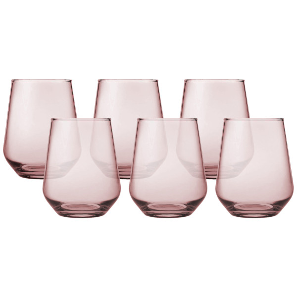 Staklene Čaše Allegra Pink 41536 Pasabahce