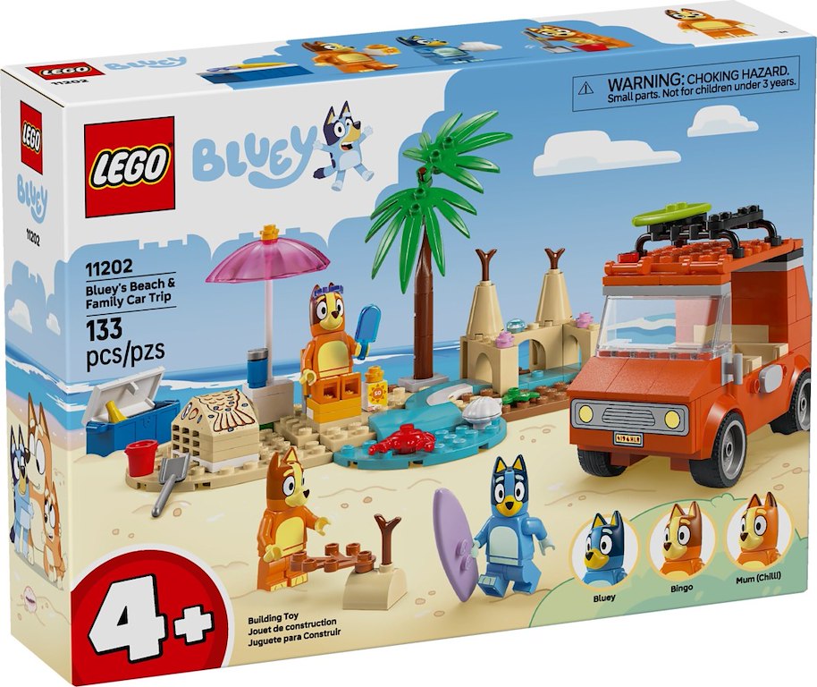 11202 Bluey – plaža i porodični izlet automobilom