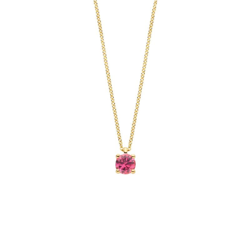 Blush Birthstone Ogrlica sa roze turmalinom – kamen rođenja za oktobar