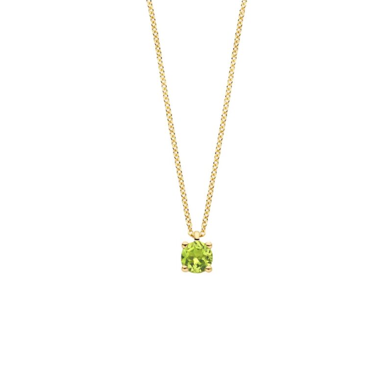 Blush Birthstone Ogrlica sa peridotom – kamen rođenja za avgust