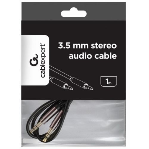 CCAP-444-1M Gembird 3.5mm stereo plug to 3.5mm stereo plug audio kabl pozlaceni konektor 1m