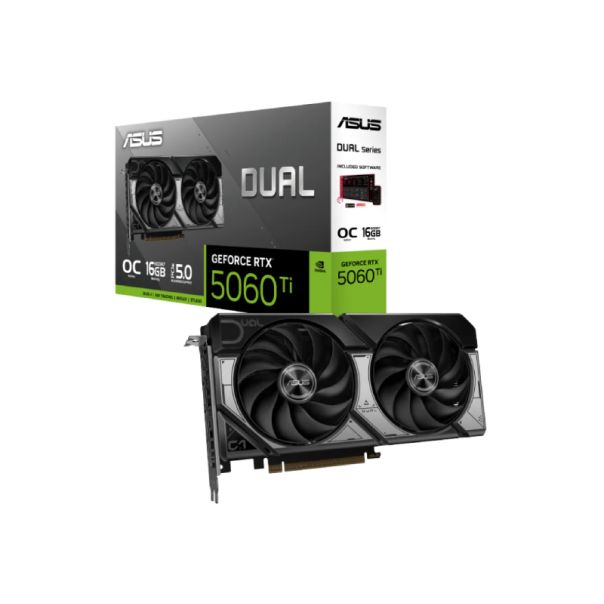 ASUS Grafička karta DUAL RTX 5060 TI 16GB 128bit, crna