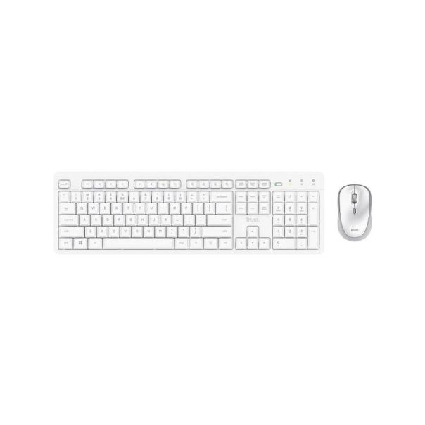 TRUST Bežična tastatura i miš Ody II, bela