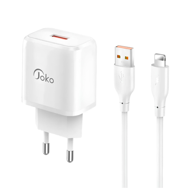 Kućni punjač KONFULON JK90+DC64 PD20W sa USB na iPhone lightning beli