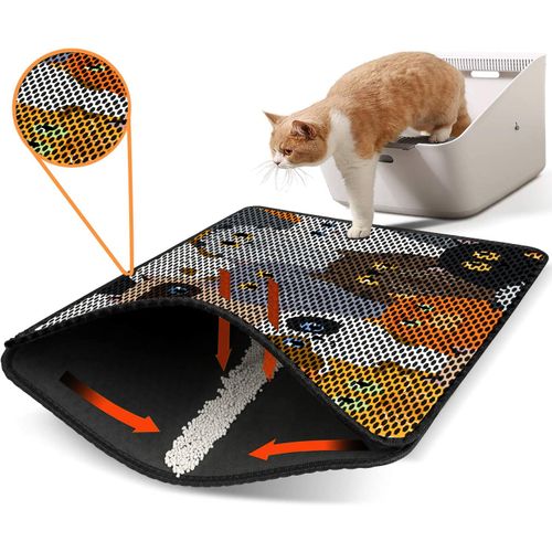 Nrszn0008 Multicolor Cat Litter Mat