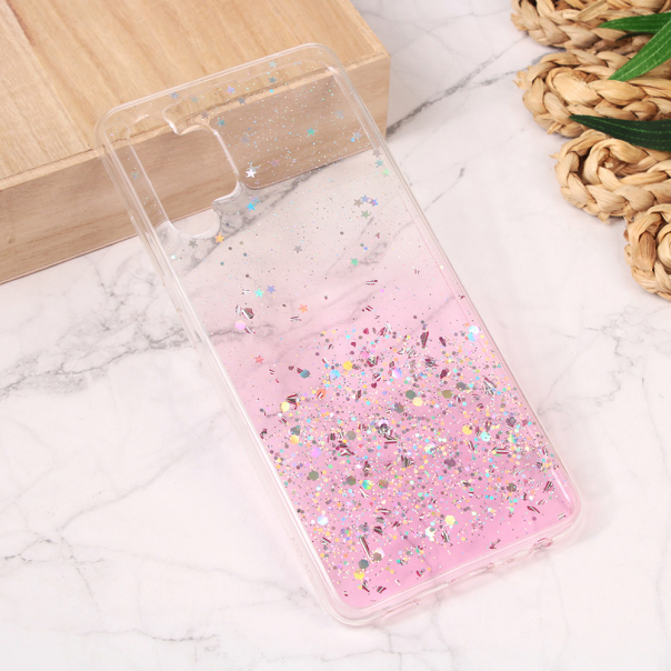 Maska za Samsung A325F Galaxy A32 4G (EU) roze Silikonska Glitter