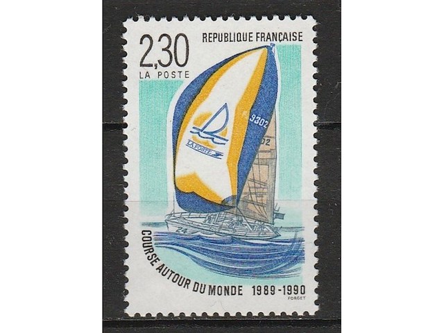 Francuska, France - 1990 - Yacht `La Poste` - MNH