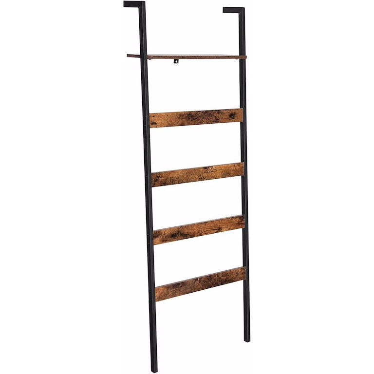 Drabinka polica/stalak 60x3x176 natur/crna