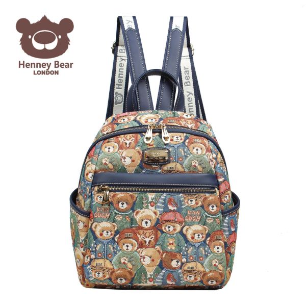 HENNY BEAR Ranac H-1172 green bear 25x15x31