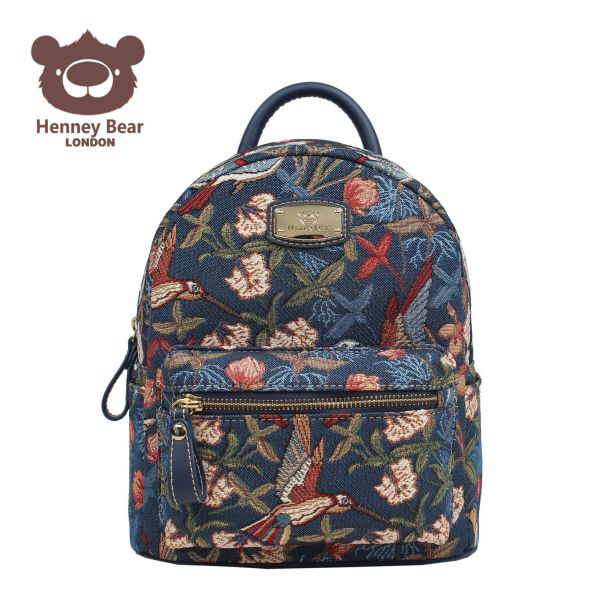 HENNY BEAR Ranac H-094 blue hummingbird 33x12x26
