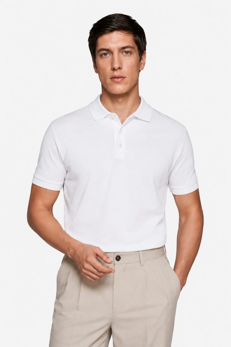 Bela polo majica