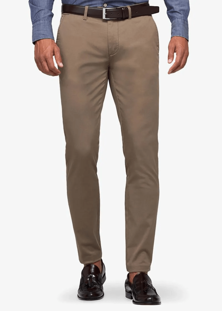 Pantalone Chino tortora
