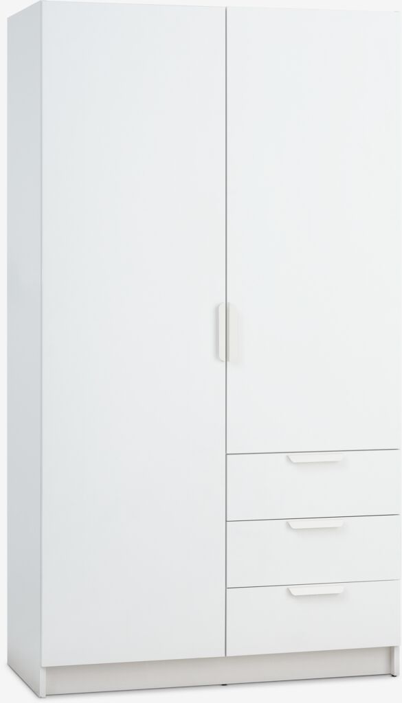 Ormar JENSLEV 96x176 2 vrata 3 fioke bela