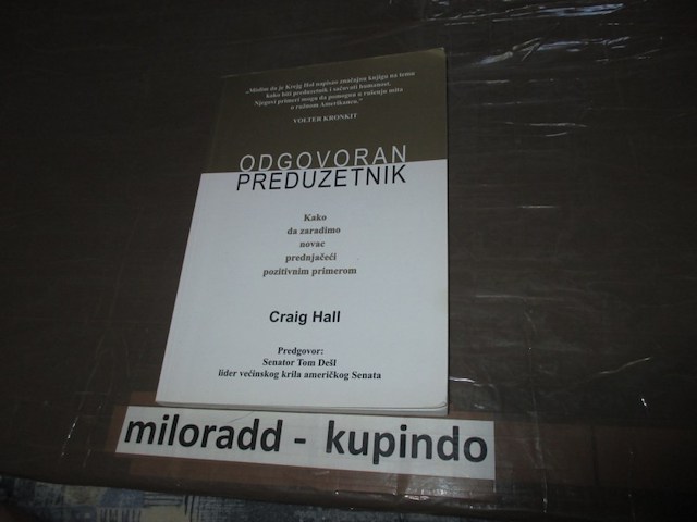 Odgovoran preduzetnik Craig Hall