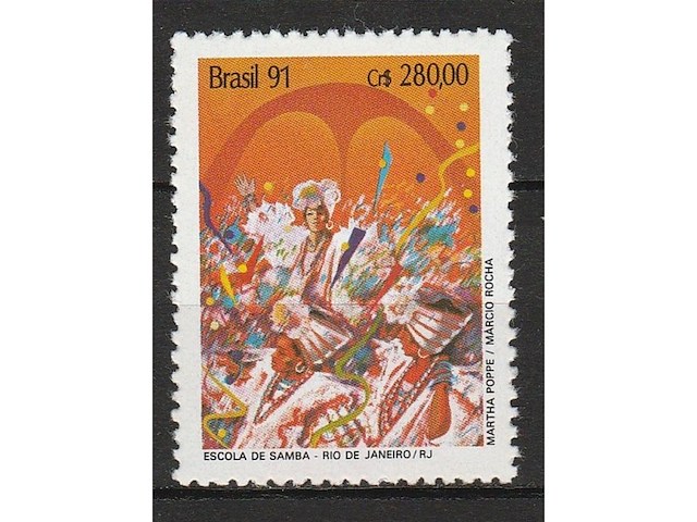 Brazil - 1991 - `Escola de Samba` Rio de Janeiro - MNH