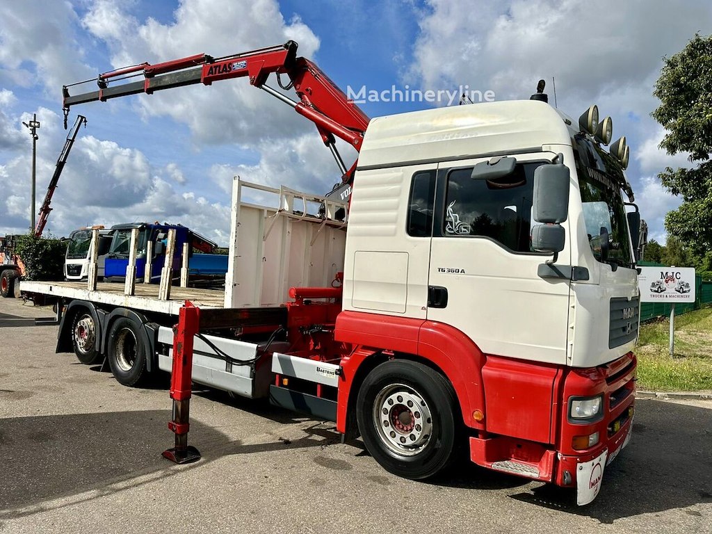 MAN TG 360 A 6x2 + CRANE ATLAS 100.1 A3 - PLATFORM 5m80 - E3 - LIFT- autodizalica