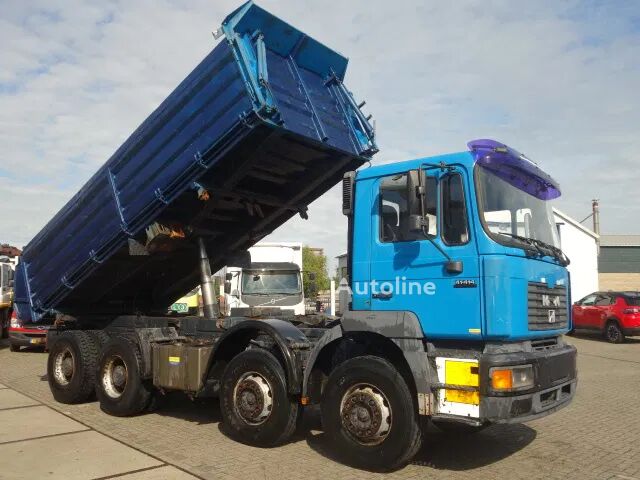 MAN 41-414 MEILLER KIPPER 8X4,MANUAL POMP kiper