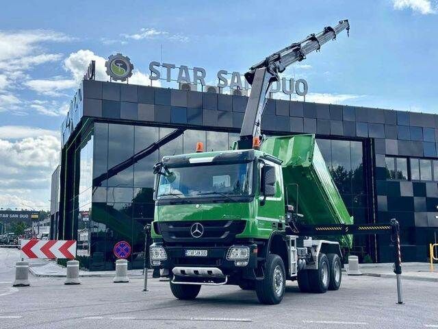 Mercedes-Benz ACTROS 3346 6x6 HIAB 244EP-4 Crane Kipper kiper