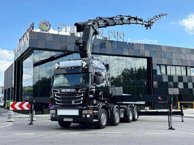 Scania R560 8x2 PALFINGER PK 92002 SH Fly Jib Winch 5t kamion s ravnom platformom