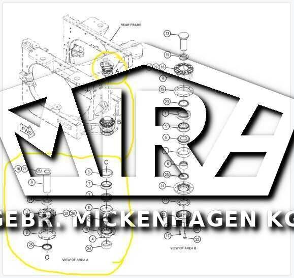 Ležaj za Caterpillar 966 prednjeg utovarivača