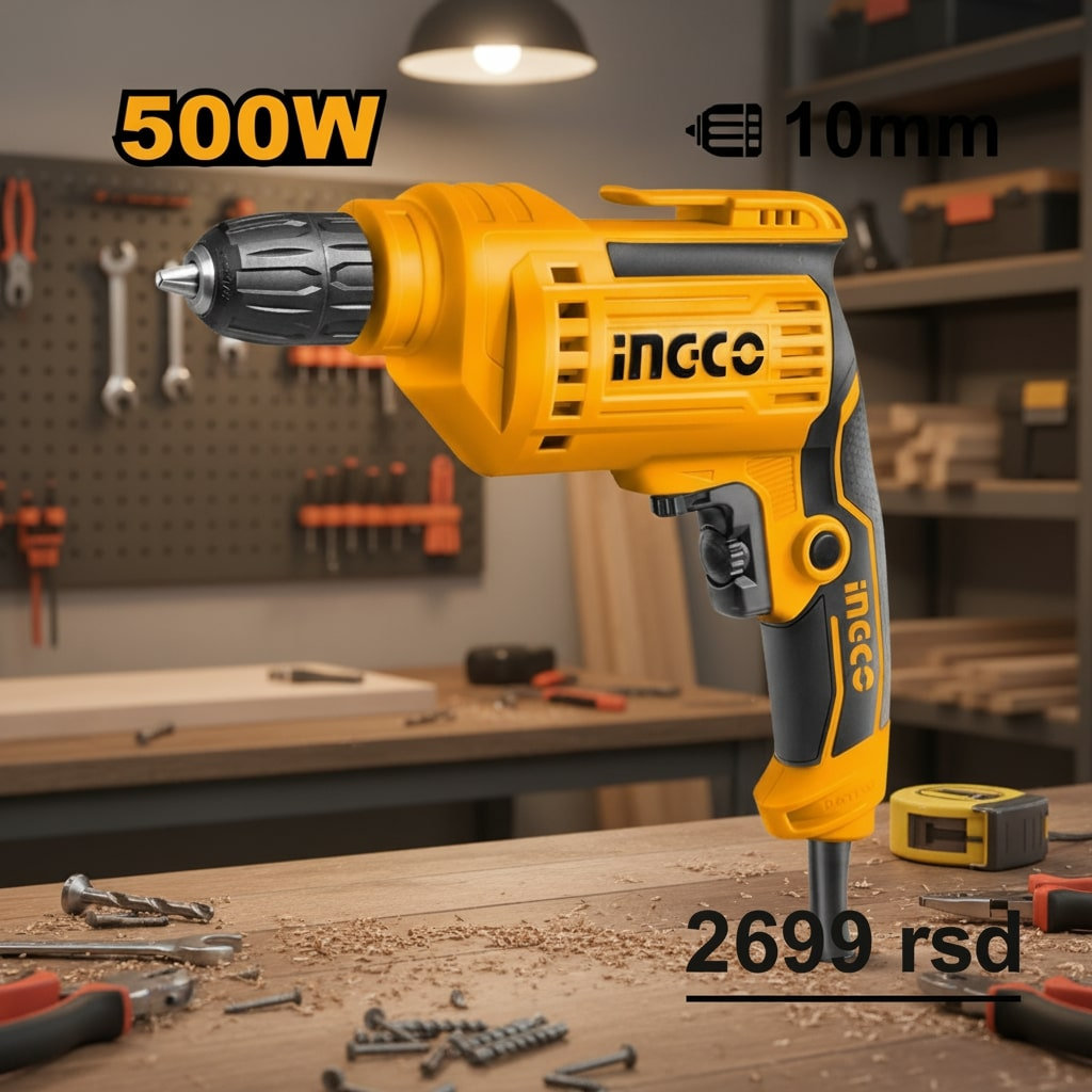 Ingco Električna bušilica 500W  ED500282