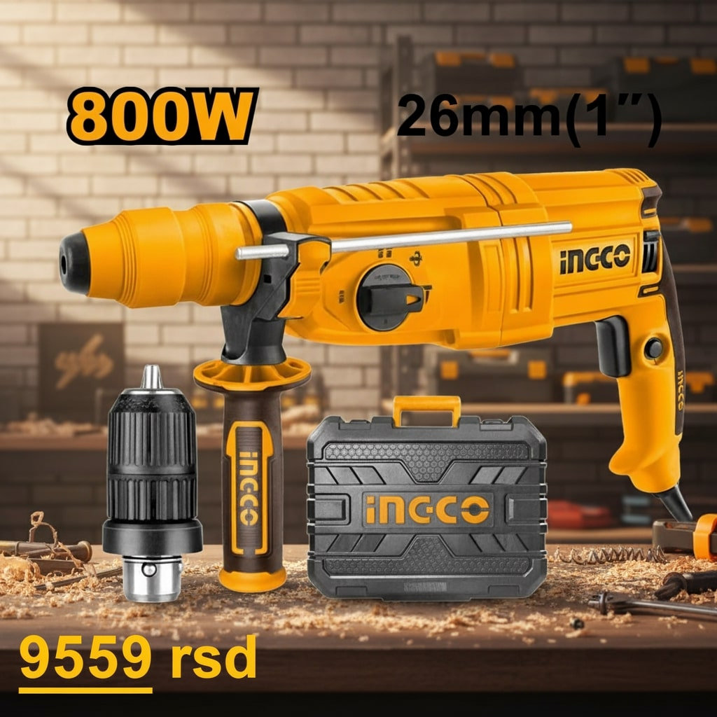 Ingco Udarna čekić bušilica 800W RGH9028